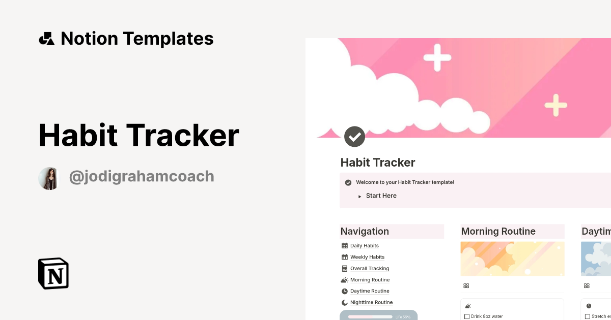 Habit Tracker Template | Notion Marketplace