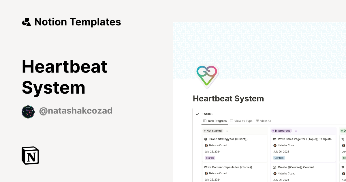 Heartbeat System Template | Notion Marketplace
