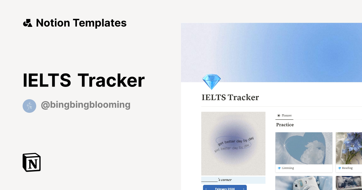 IELTS Tracker Template | Notion Marketplace