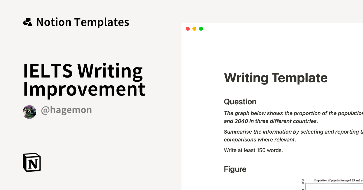 IELTS Writing Improvement Template by Hagemon | Notion Marketplace