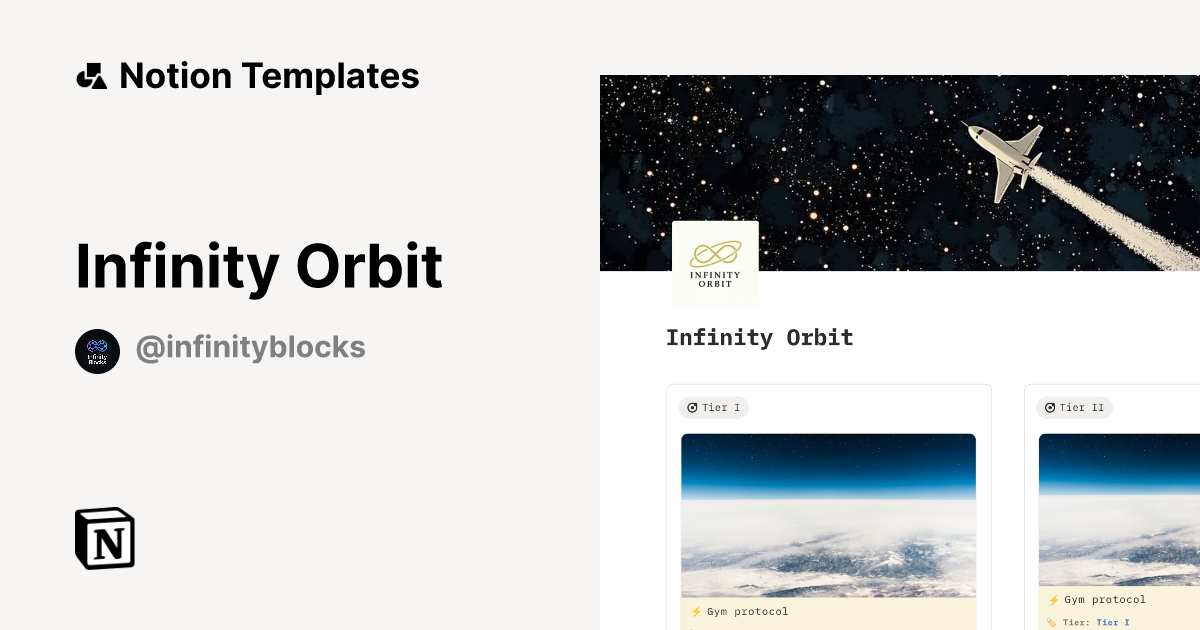 Infinity Orbit Template by Infinity Blocks | Notion Marketplace