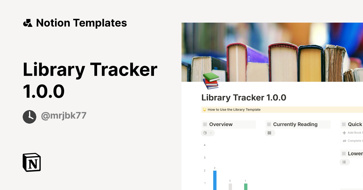 Library Tracker 1.0.0 Template | Notion Marketplace