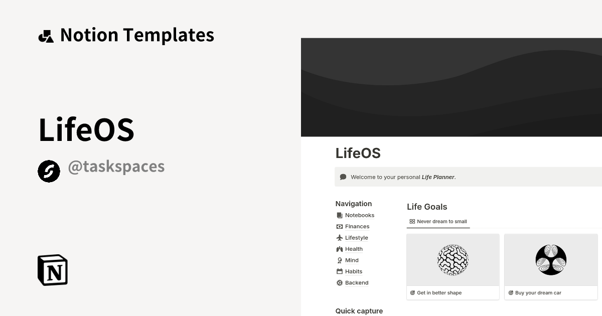 LifeOS Template | Notion Marketplace