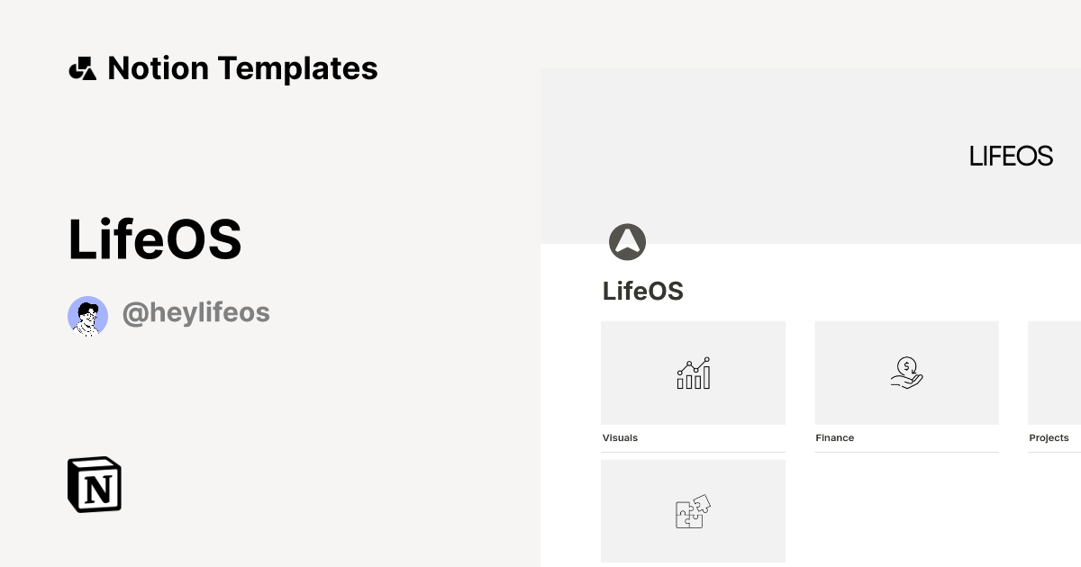 LifeOS Template | Notion Marketplace