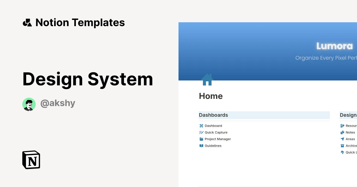 Design System Template | Notion Marketplace
