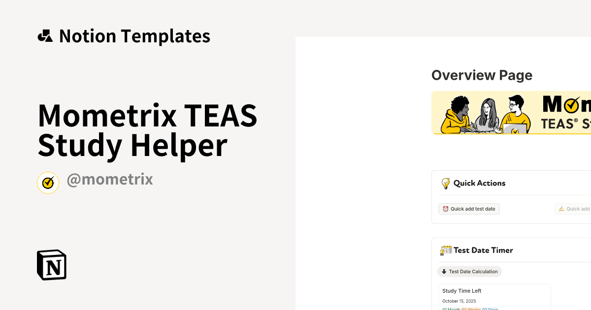 Mometrix TEAS Study Helper Template by Mometrix Test Prep | Notion ...