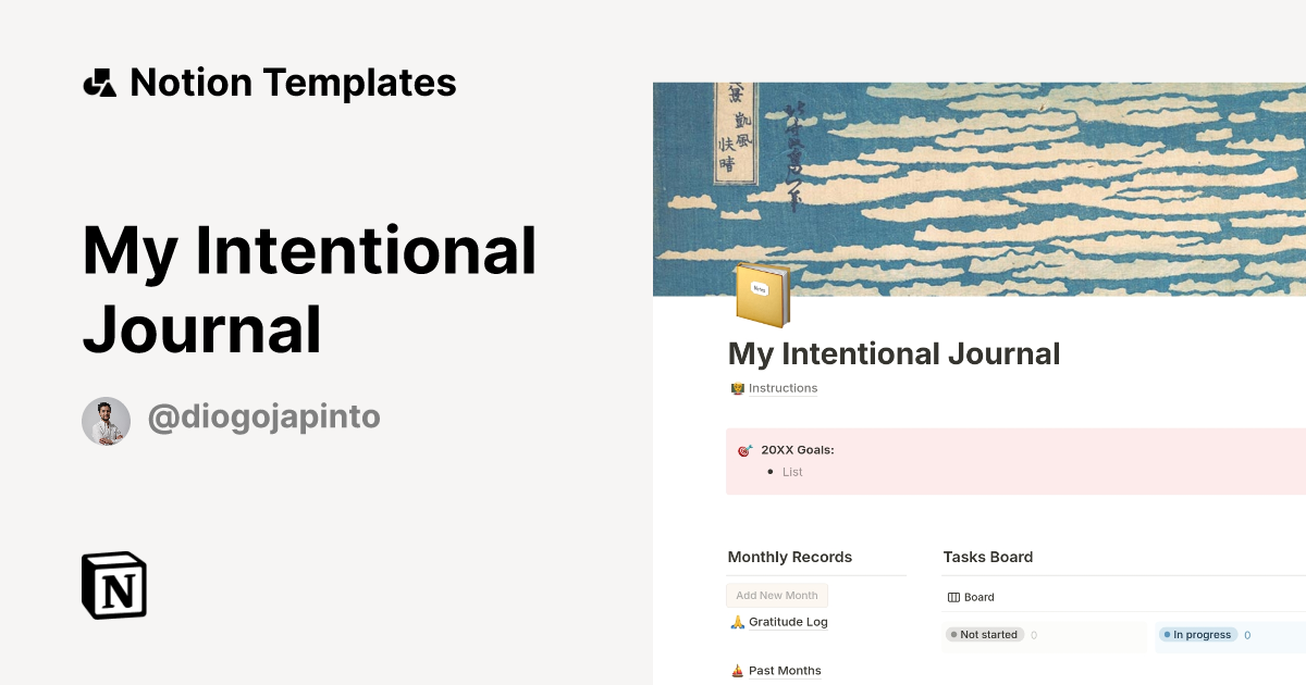 My Intentional Journal Template | Notion Marketplace