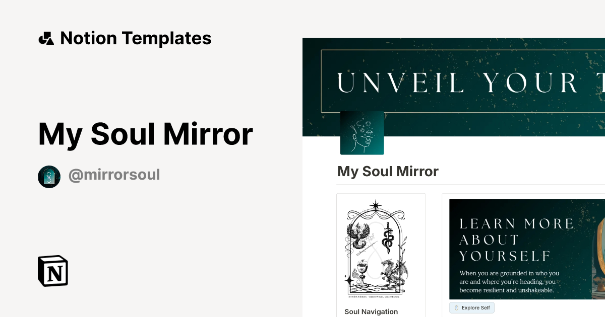 My Soul Mirror Template by MirrorSoul | Notion Marketplace