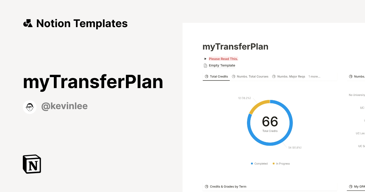 myTransferPlan Template by myTransferPlan | Notion Marketplace