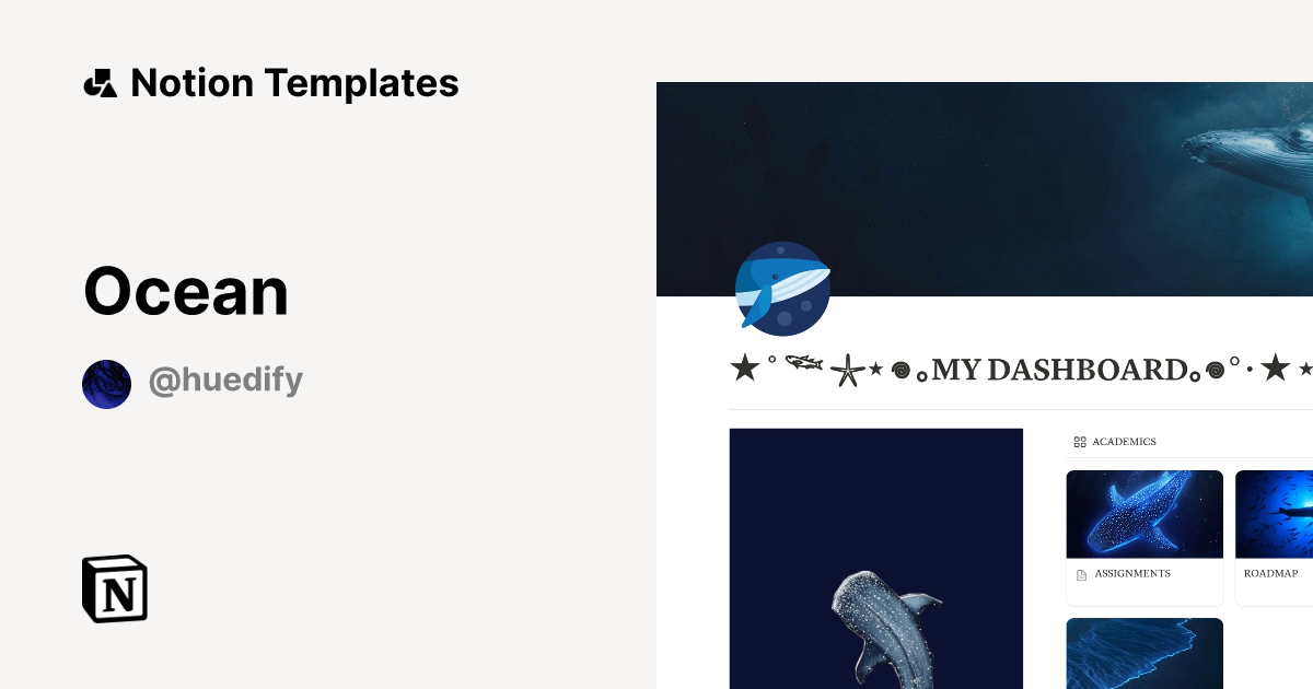 Ocean Template | Notion Marketplace