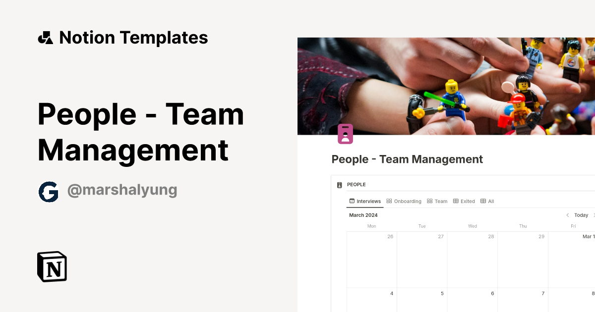 People - Team Management Template | Notion Marketplace
