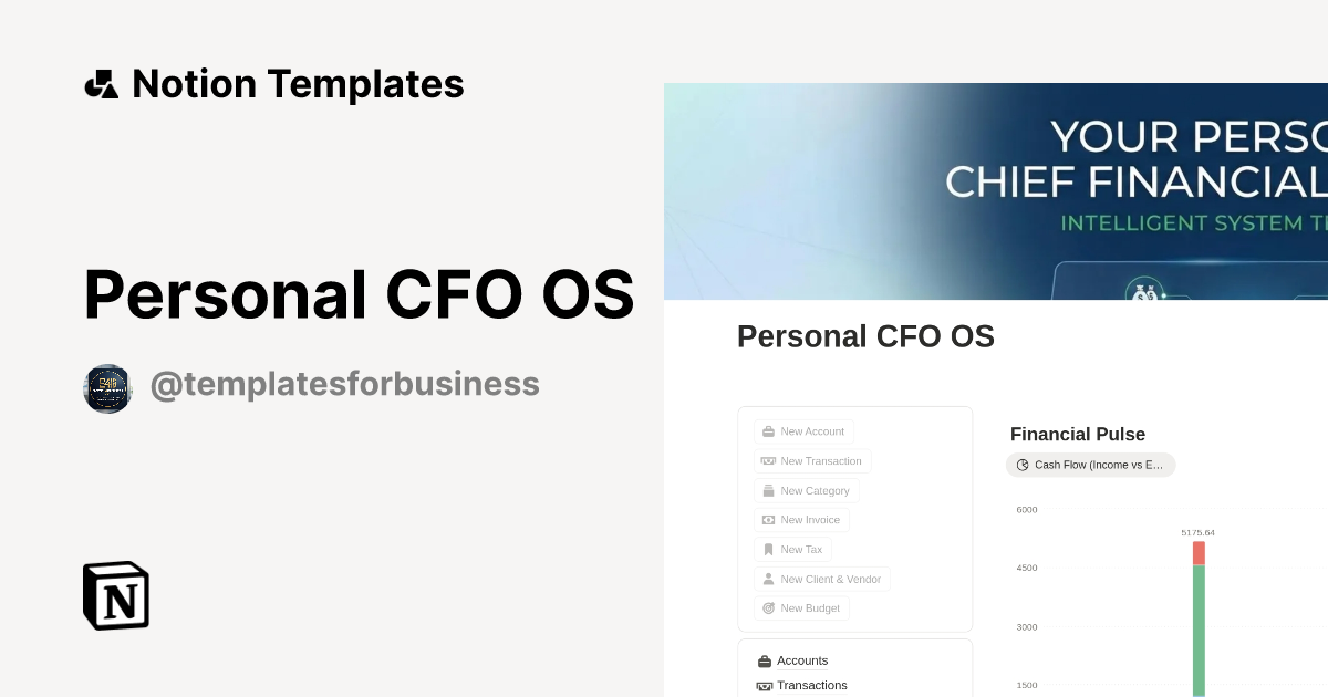 Personal CFO OS Template | Notion Marketplace