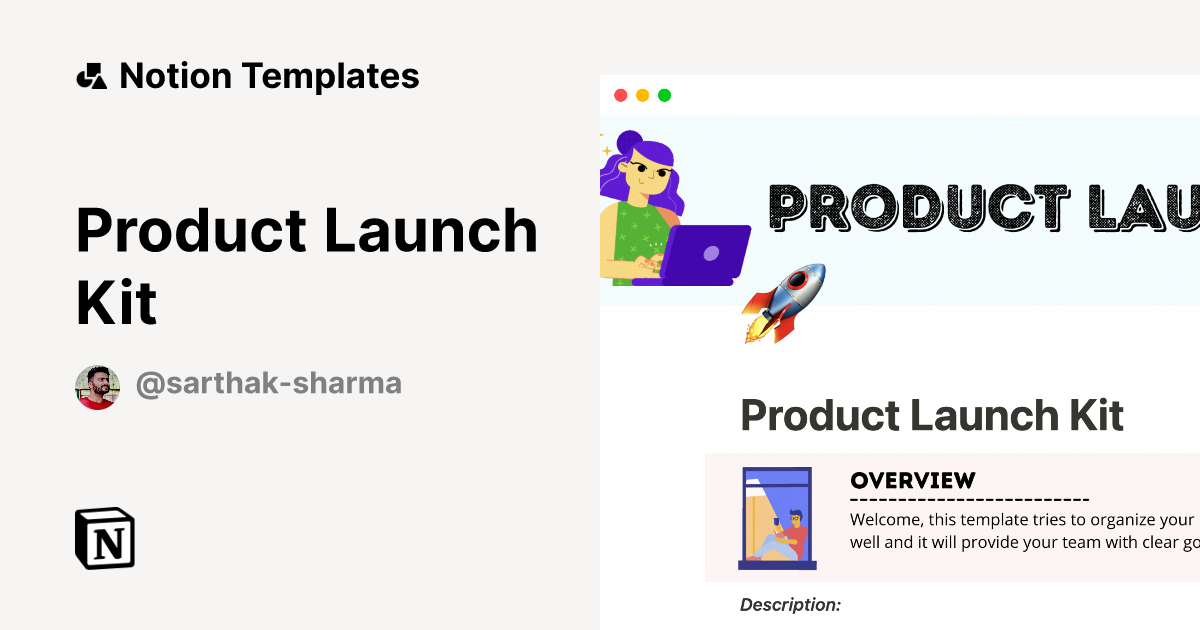 Product Launch Kit Template | Notion Marketplace