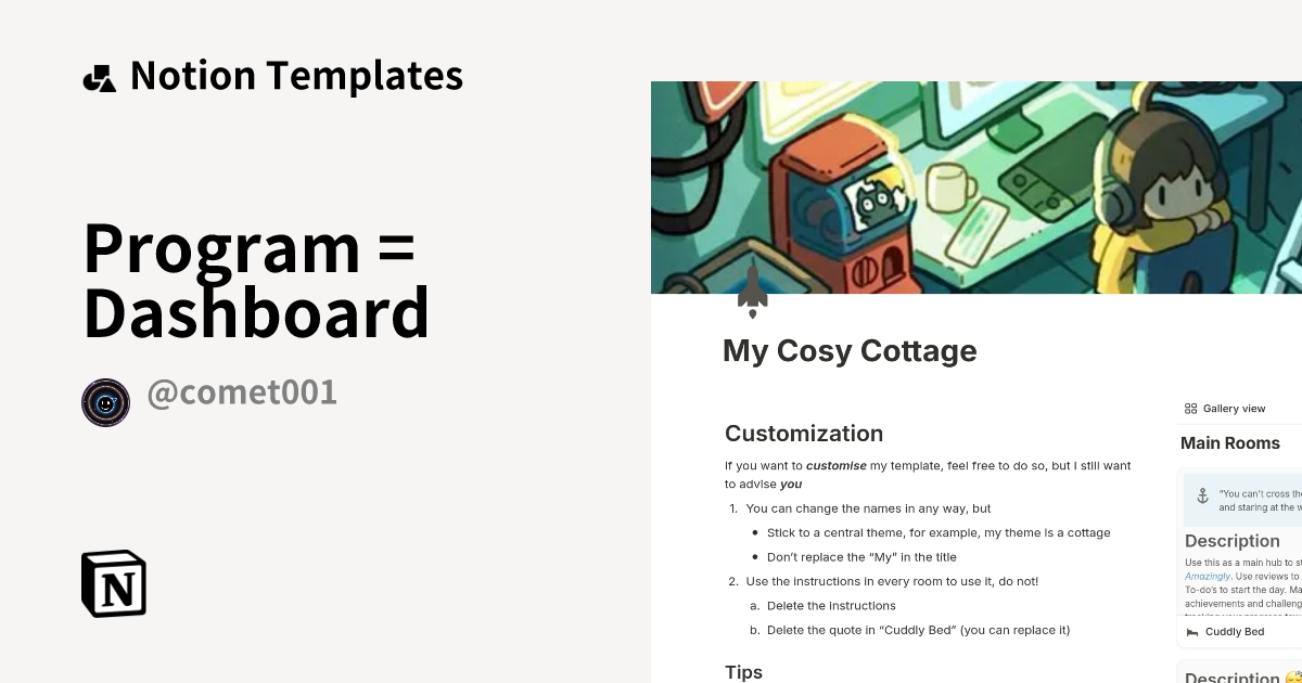 Program = Dashboard Template | Notion Marketplace