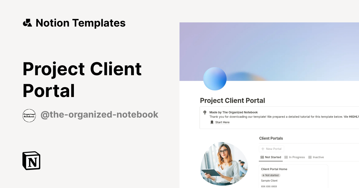 Project Client Portal Template | Notion Marketplace