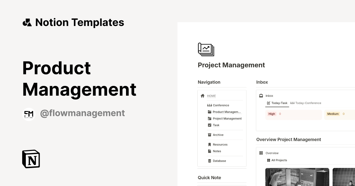 Product Management Template | Notion Marketplace