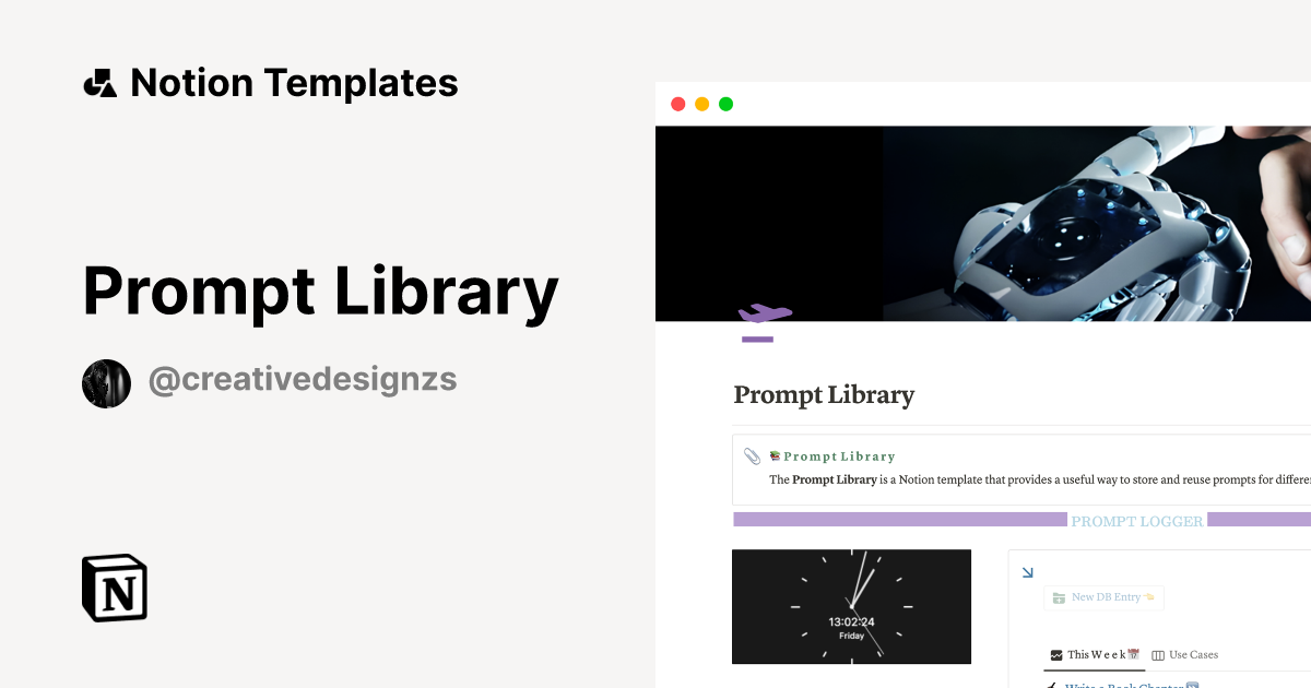 Prompt Library Template | Notion Marketplace