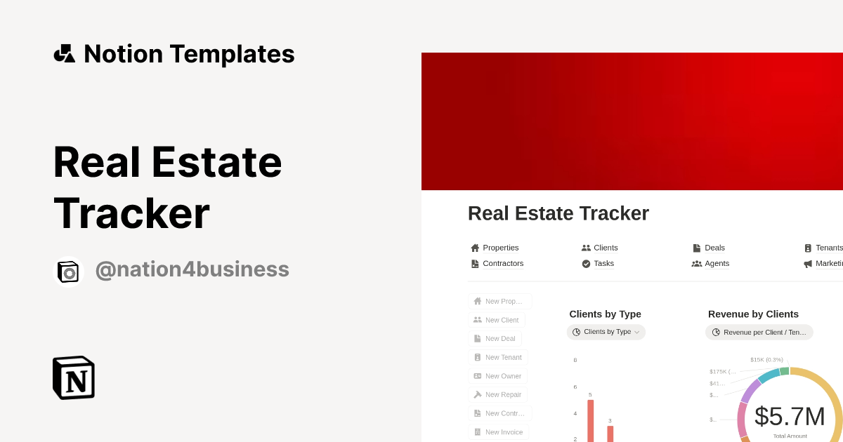 Real Estate Tracker Template | Notion Marketplace