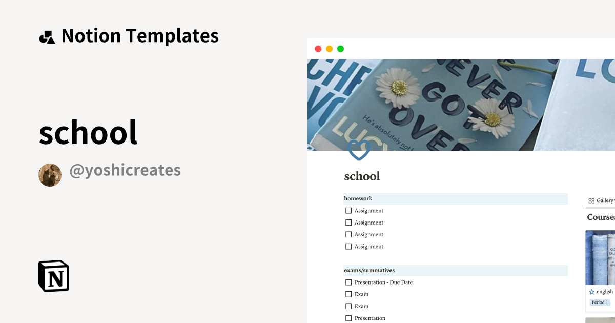 school Template | Notion Marketplace