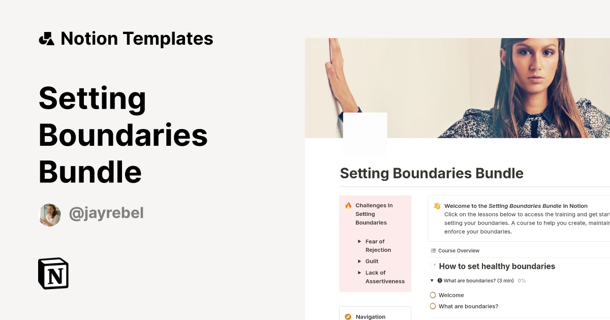 Setting Boundaries Bundle Template | Notion Marketplace