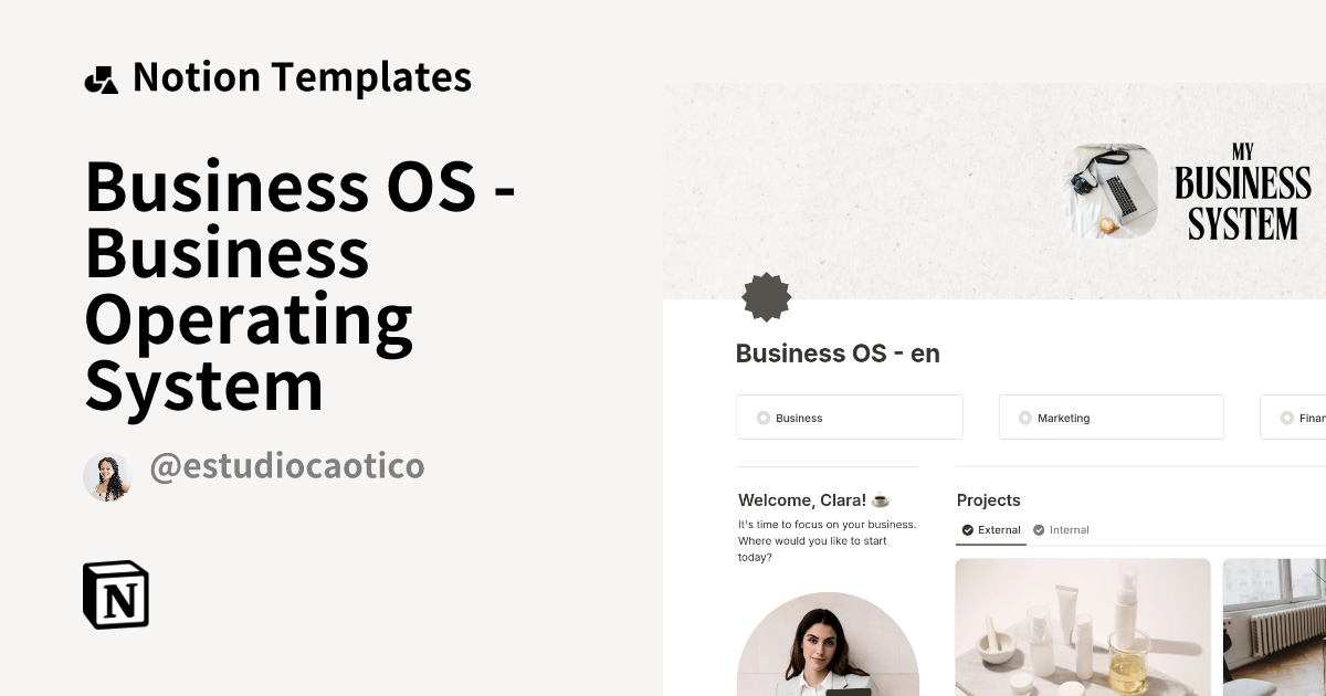 Business OS - Business Operating System Template by Estudio Caótico ...