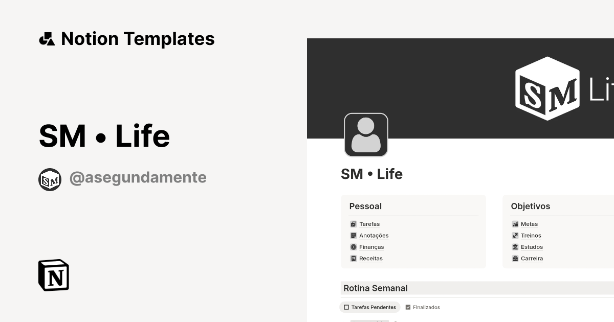 SM • Life Template | Notion Marketplace