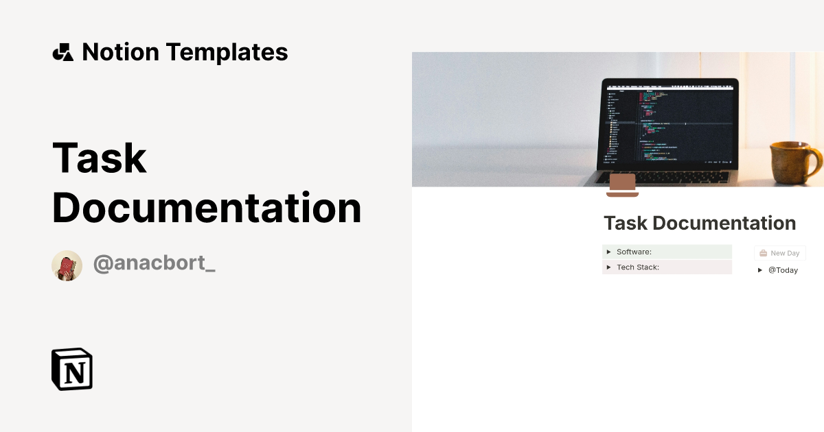 Task Documentation Template | Notion Marketplace