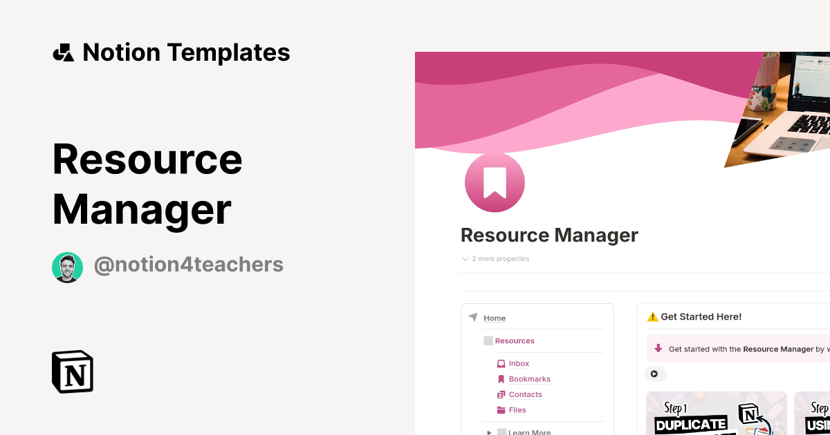 Resource Manager Template | Notion Marketplace