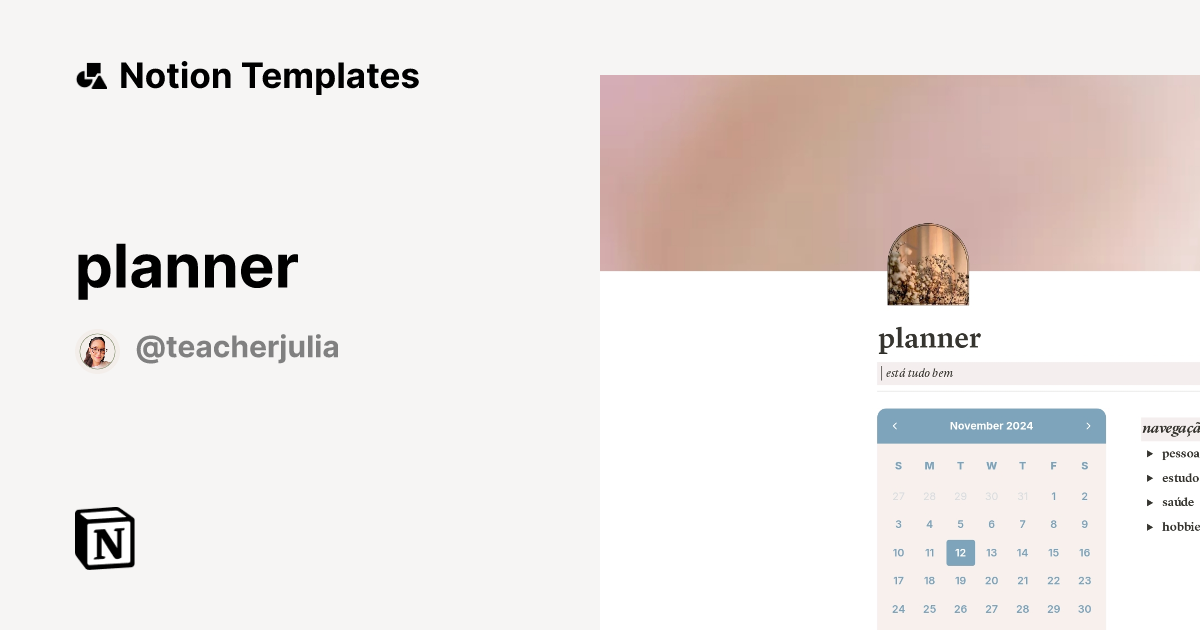 planner Template | Notion Marketplace