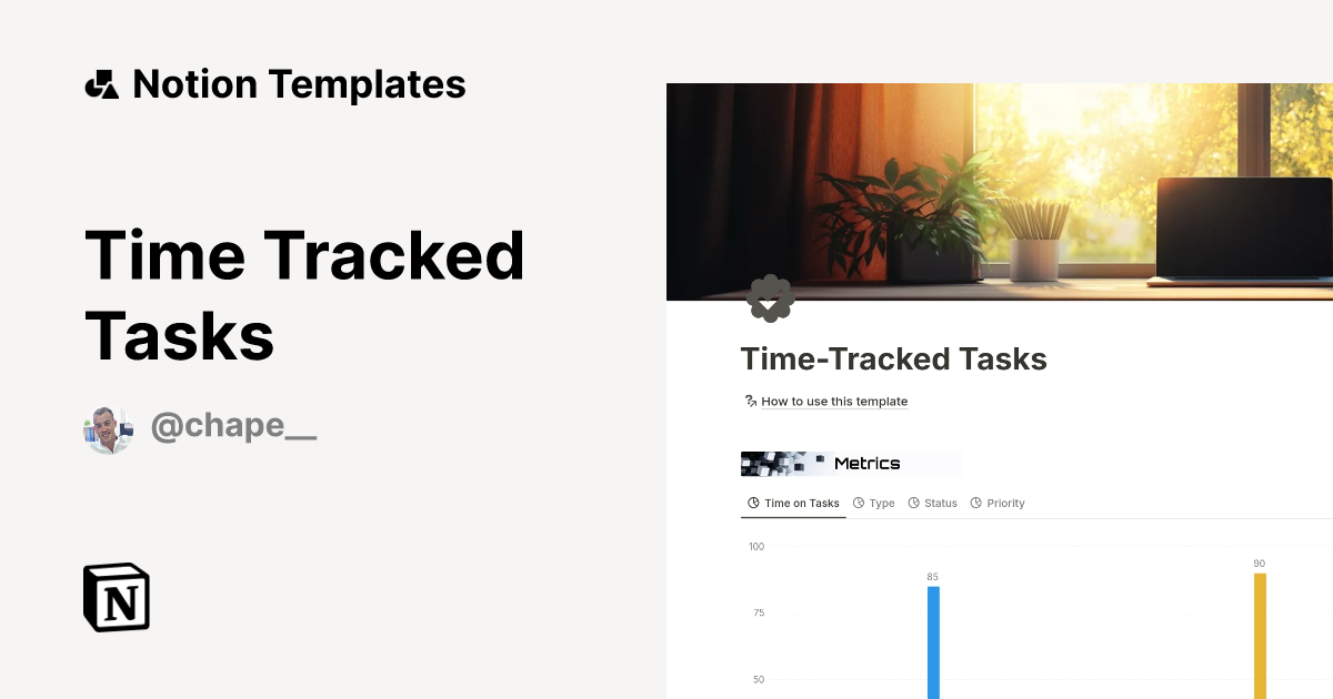 Time Tracked Tasks Template | Notion Marketplace