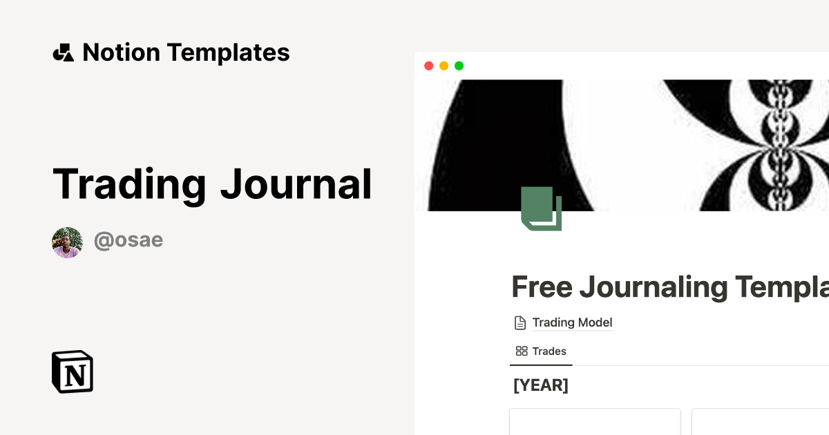 Trading Journal Template by Osae | Notion Marketplace