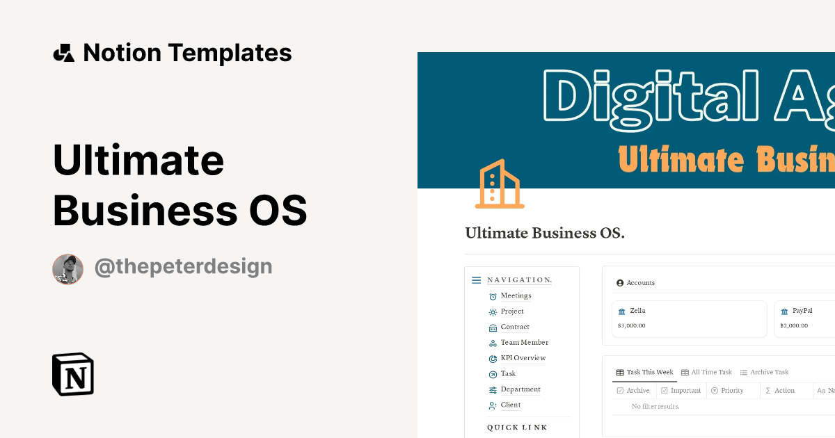 Ultimate Business OS Template | Notion Marketplace