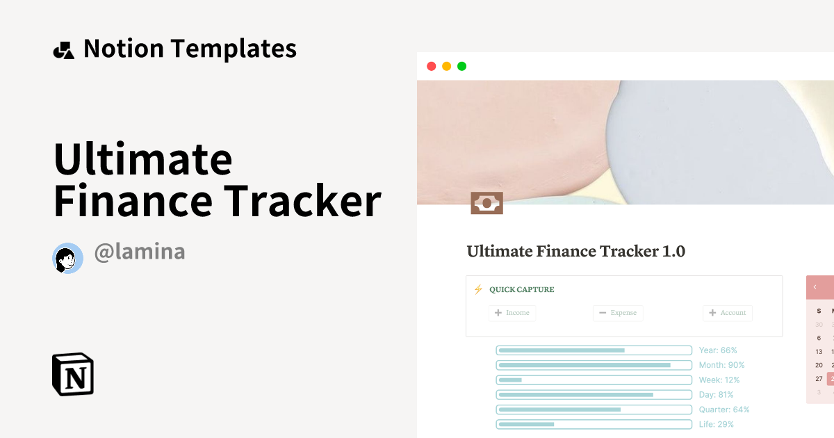 Ultimate Finance Tracker Template | Notion Marketplace