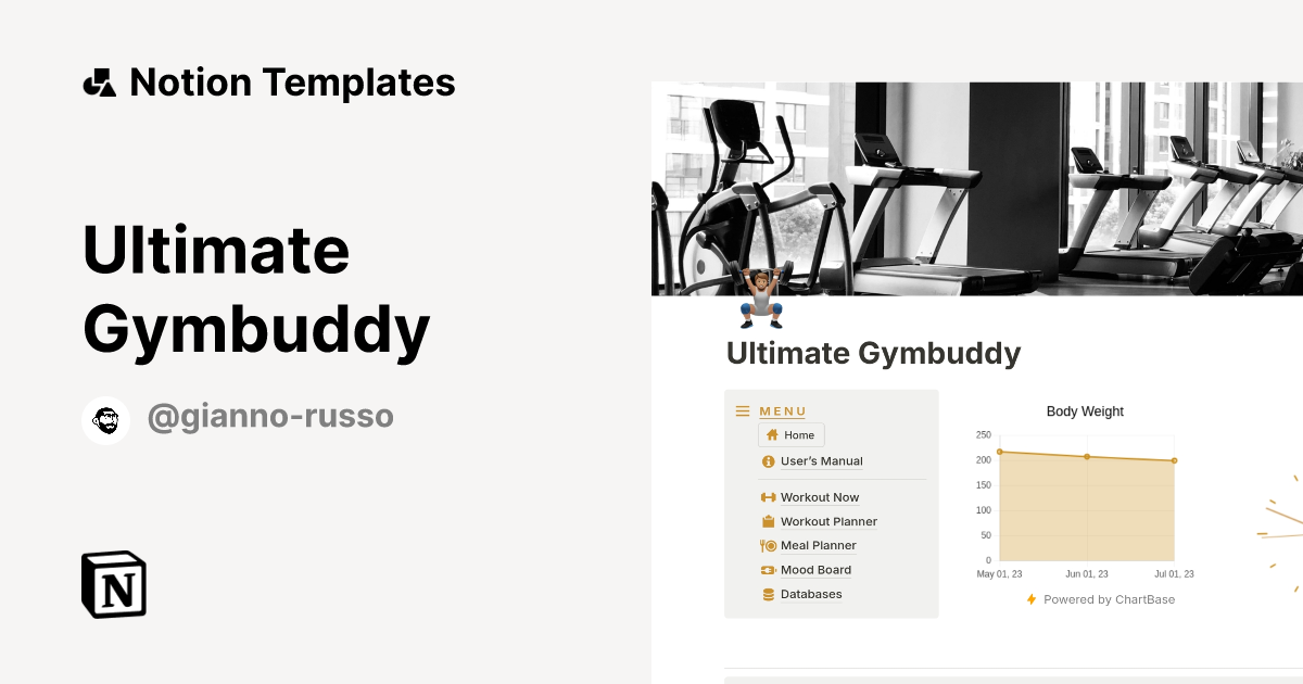 Ultimate Gymbuddy Template by Gianno Russo | Notion Marketplace