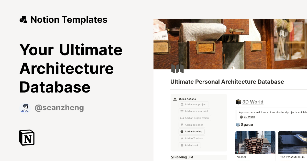 Your Ultimate Architecture Database Template | Notion Marketplace
