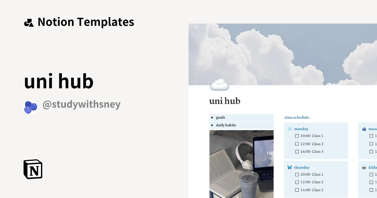 uni hub Template | Notion Marketplace