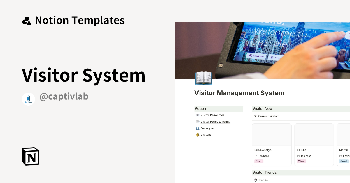 Visitor System Template | Notion Marketplace
