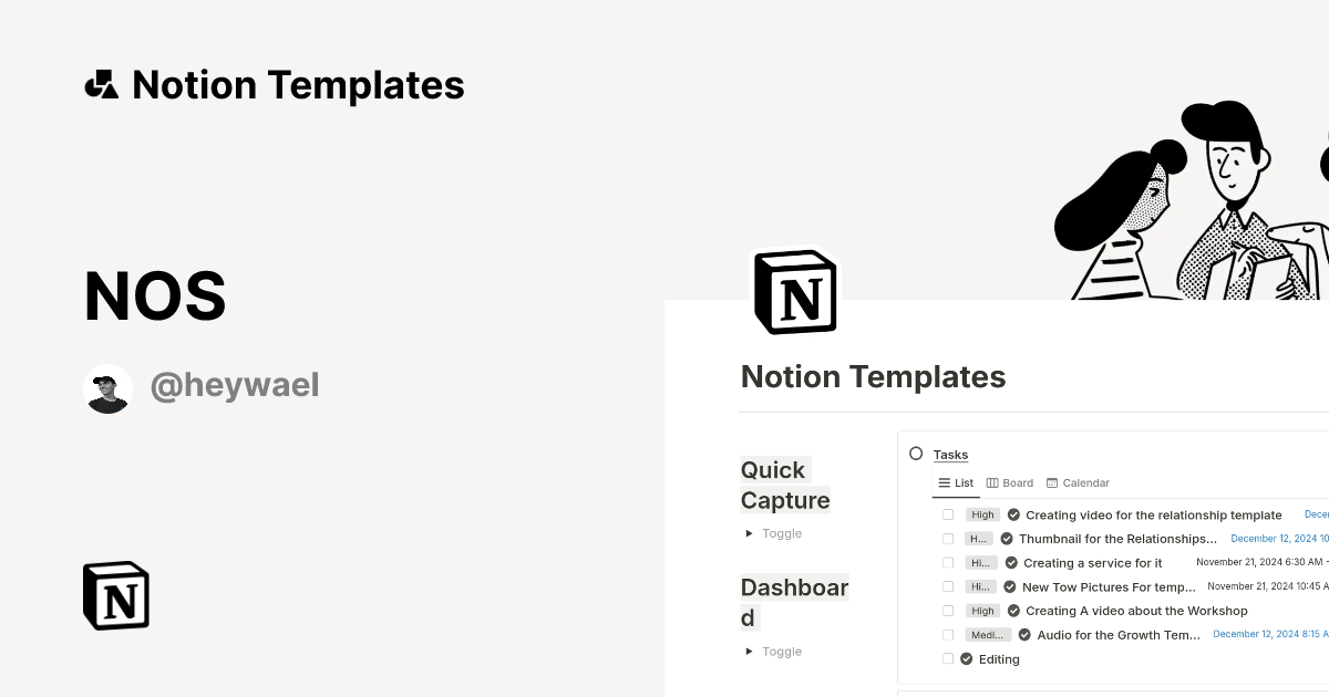 NOS Template | Notion Marketplace