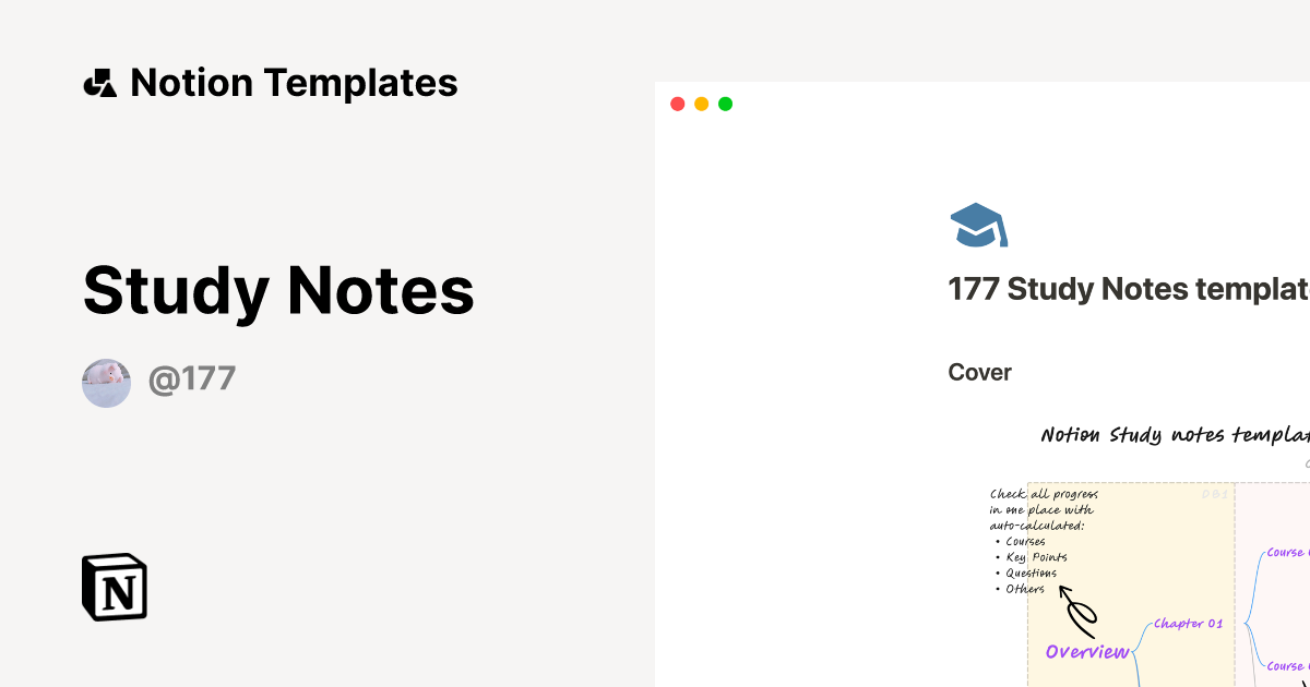 Study Notes Template | Notion Marketplace