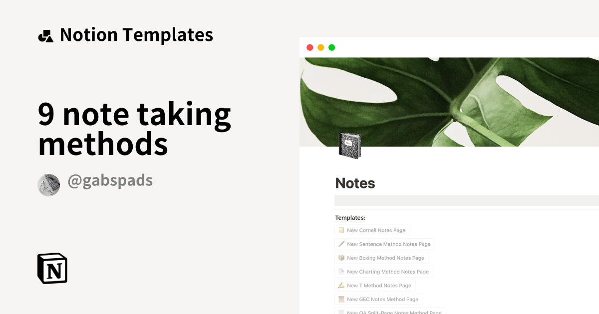 9 note taking methods Template by ~ aesthetic useful templates ...