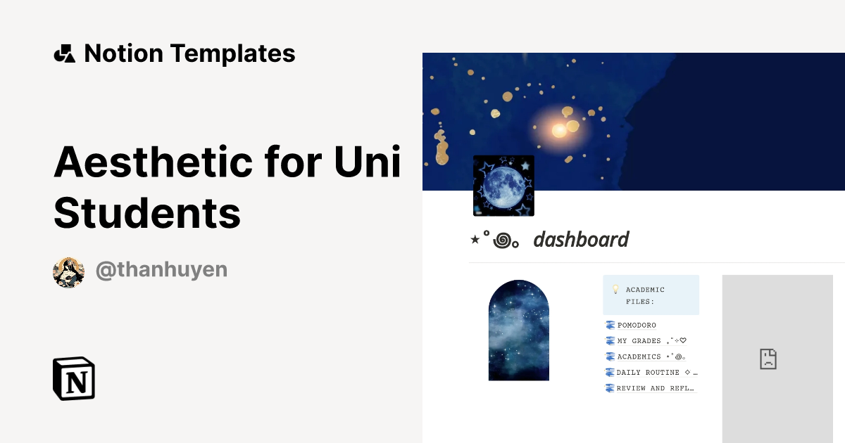 Aesthetic for Uni Students Template | Notion Marketplace