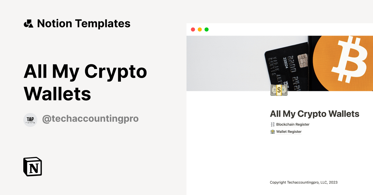 All My Crypto Wallets Template | Notion Marketplace
