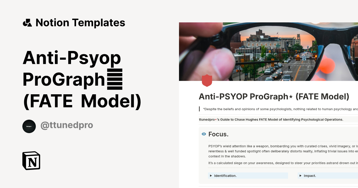 Anti-Psyop ProGraph⋆ (FATE Model) Template by ttunedpro⋆ | Notion ...