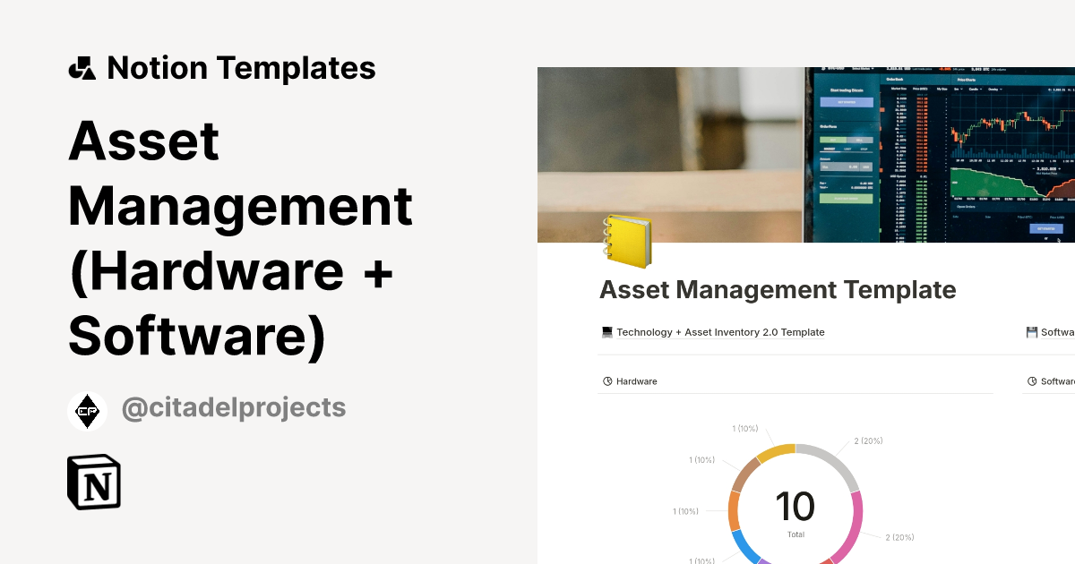 Asset Management (Hardware + Software) Template | Notion Marketplace