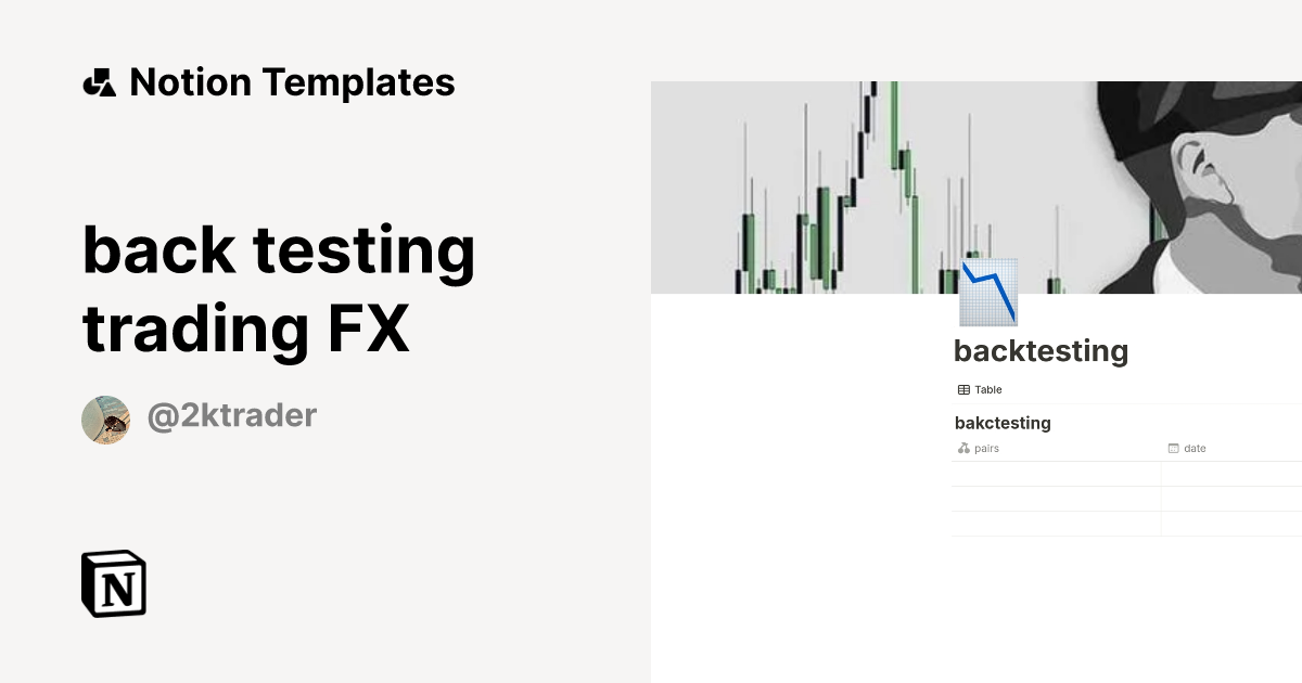 Back Testing Trading Fx Template Notion Marketplace