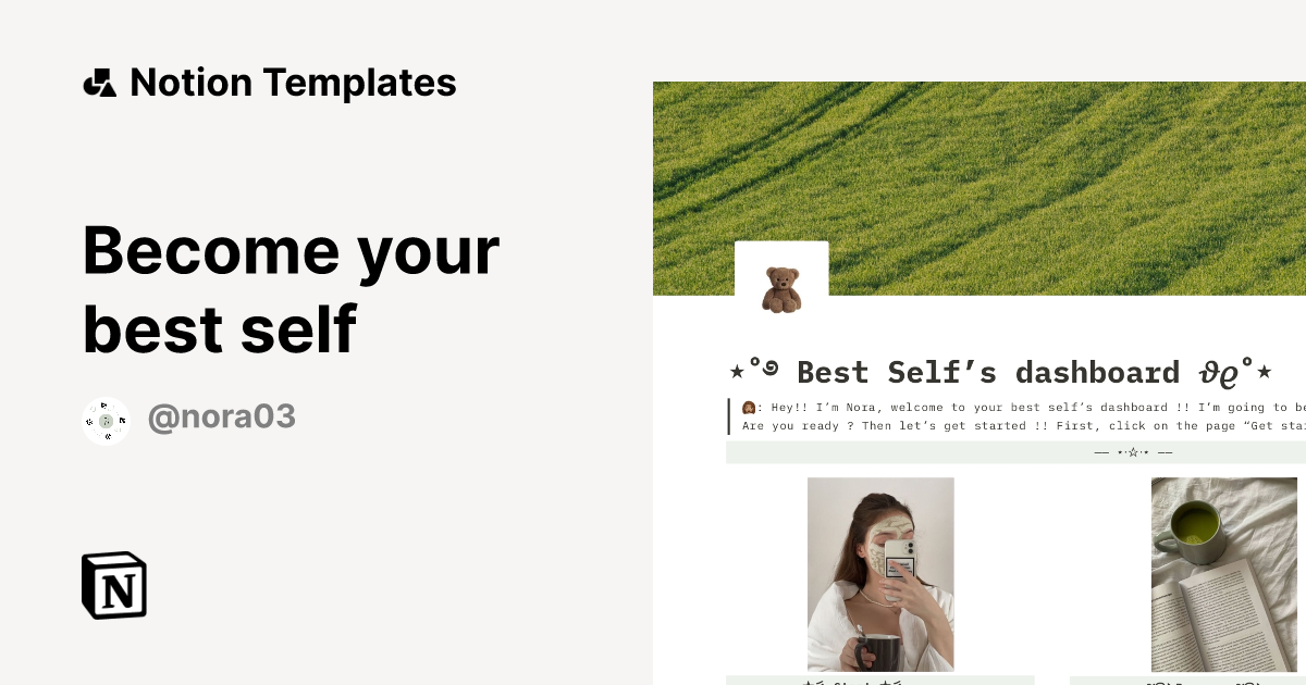 Become your best self Template | Notion Marketplace