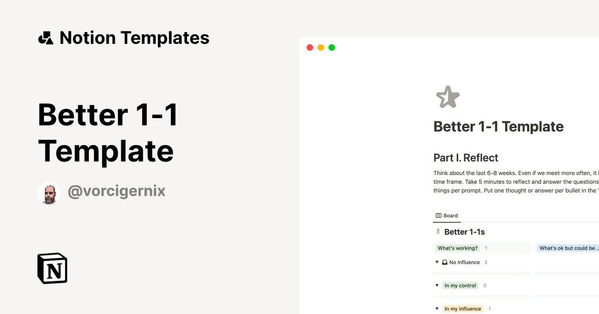 Better 1-1 Template Template | Notion Marketplace