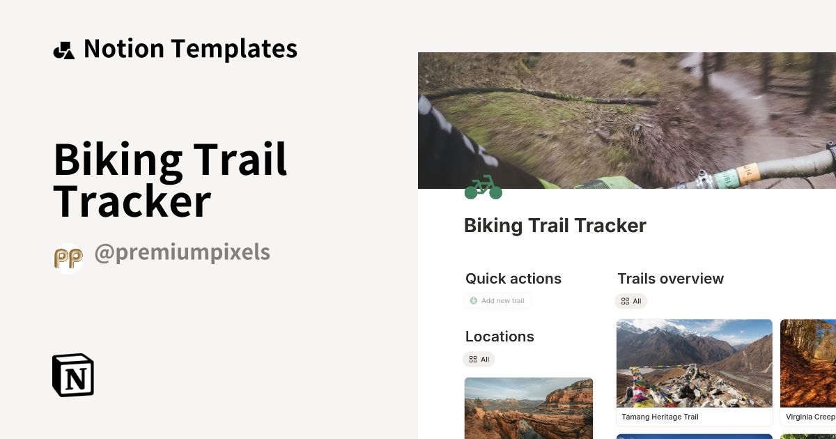 Biking Trail Tracker Template | Notion Marketplace