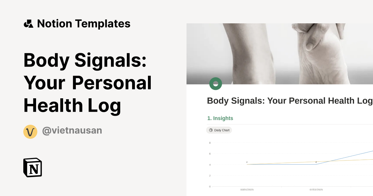 Body Signals: Your Personal Health Log Template by Việt Nâu Sần ...