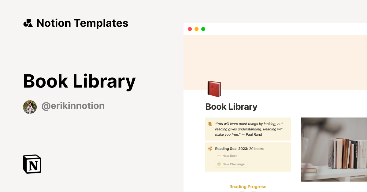 Book Library Template | Notion Marketplace